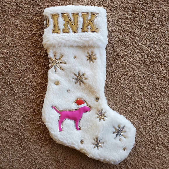 PINK Victoria's Secret | Holiday | Vs Pink Dottie Clause Stocking ...